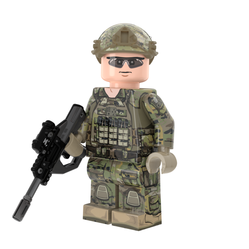 Australian Modern Infantry Soldier with Perfect Caliber™ BrickArms® EF ...