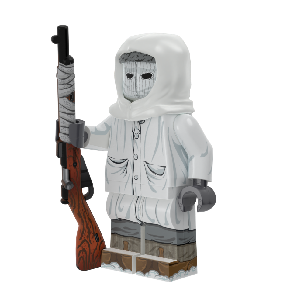 White Death with Perfect Caliber™ Winter Wrap BrickArms® Mosin Nagant ...